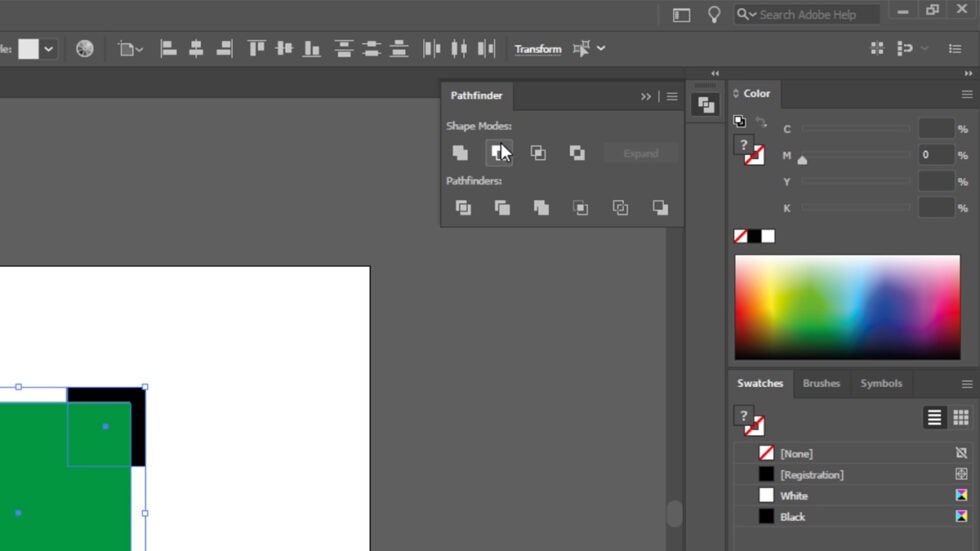 How to apply Pathfinder effects to multiple objects in Illustrator ...